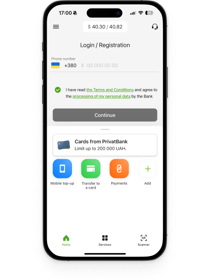 Миттєвий переказ грошей із картки на картку Visa/Mastercard | ПриватБанк