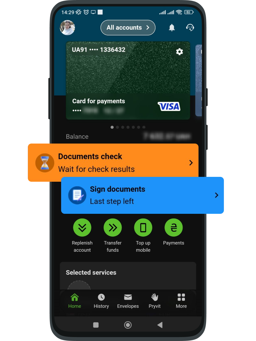 Updating Personal Data in PrivatBank